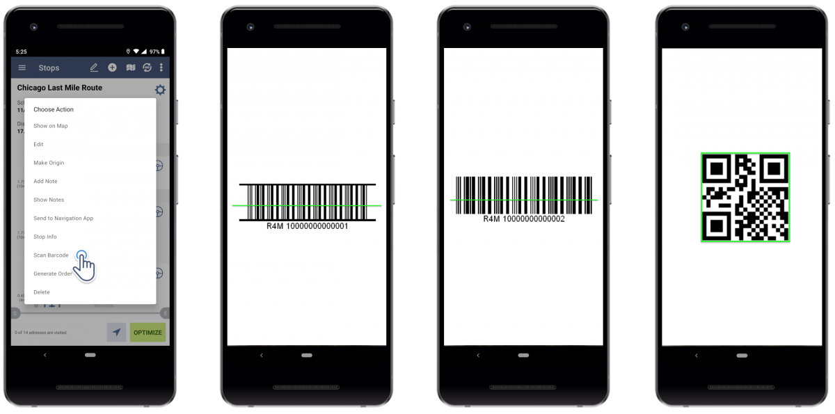 Route Planning App With Android Barcode Scanning Feature