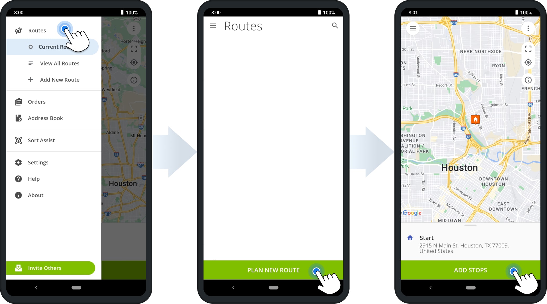 Grab And Go - Scan Order Barcodes And Plan Driver Routes