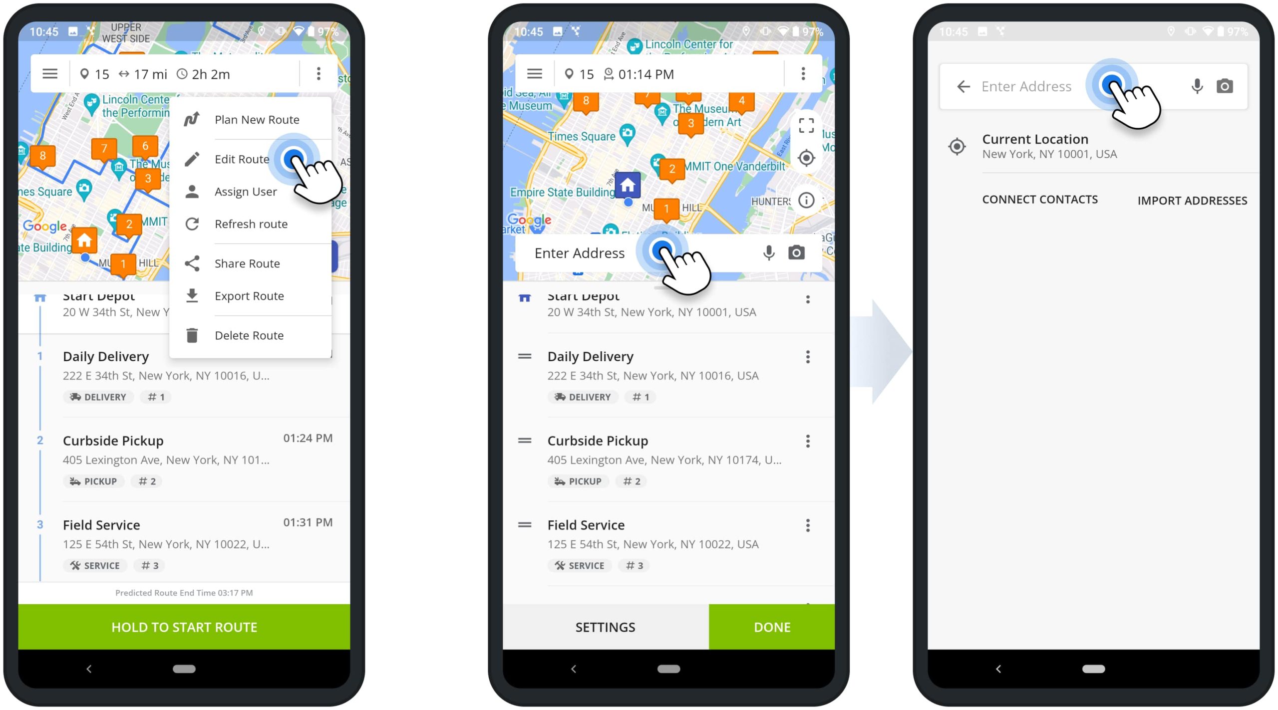 Manage Last Mile Routes - Route4Me Android Route Planner App