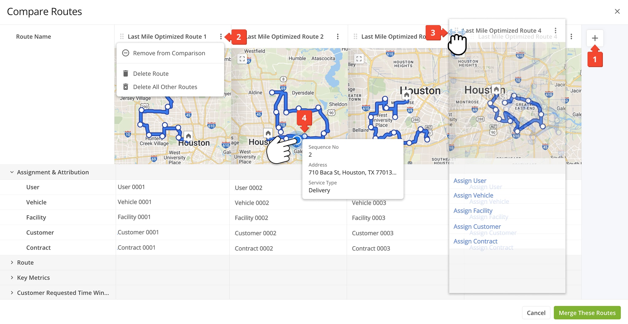 Compare Routes - View Multiple Routes Side By Side
