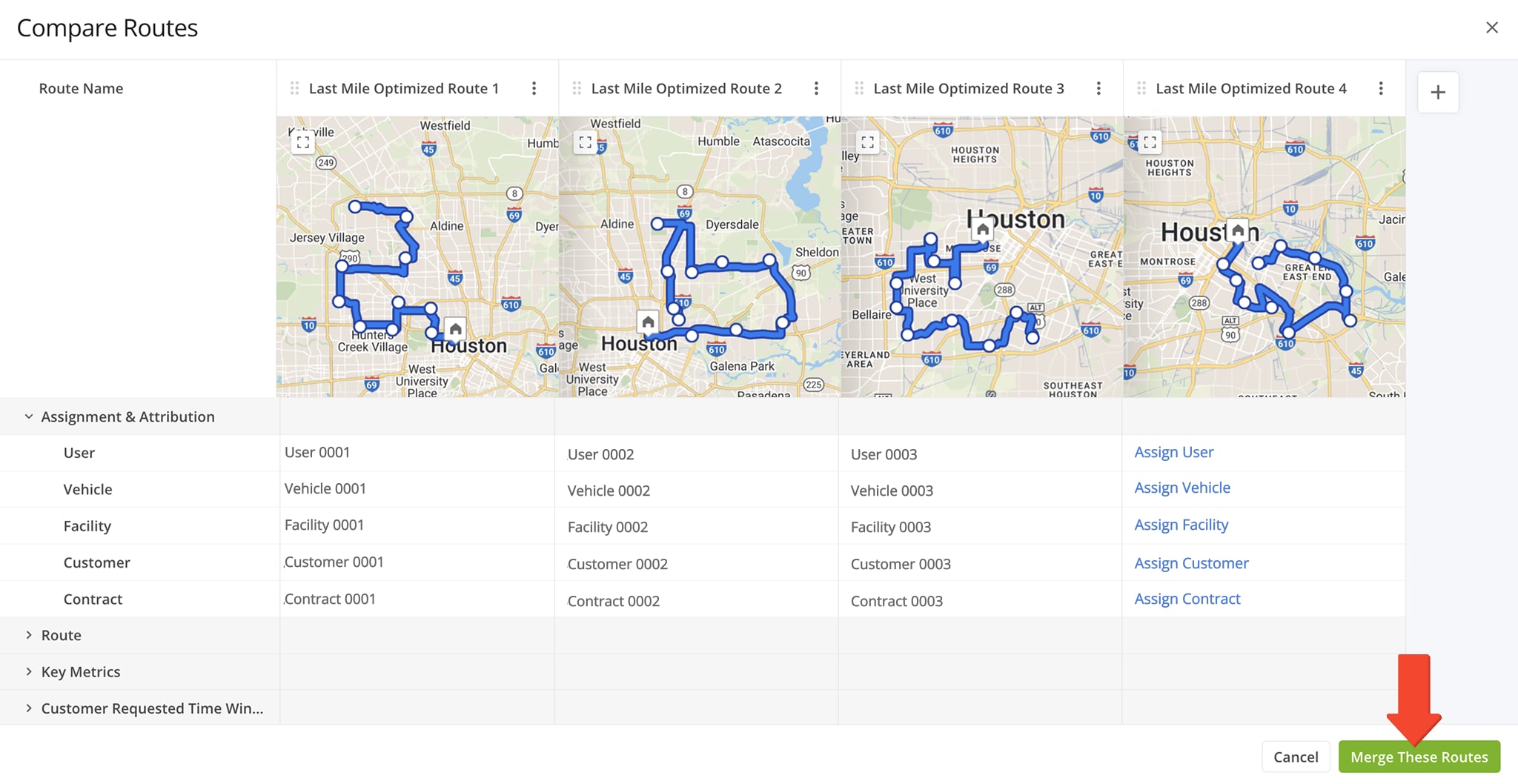Compare Routes - View Multiple Routes Side By Side
