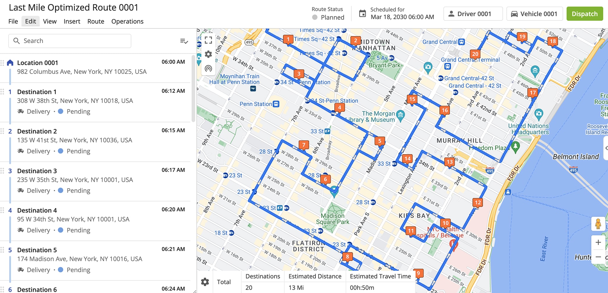Google Maps Delivery Routes - Plan Routes with Street View